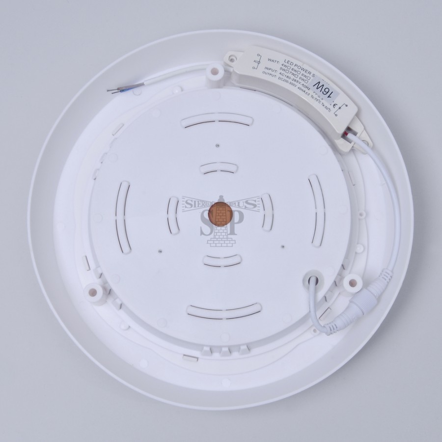 9.7-inch 16W Flush Mount LED Ceiling Light Round [Opal Diffuser] (White)